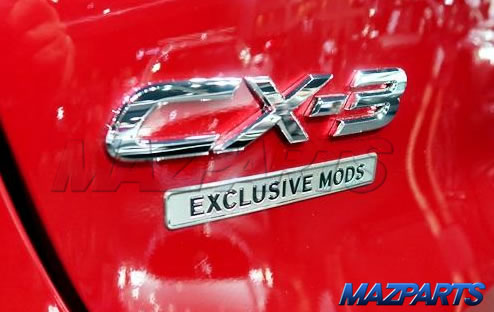 久しぶりのCX-3用新商品！海外マツダ純正”EXCLUSIVE MODS”オーナメント！ | マツダ車専門・輸入&オリジナルパーツ販売 ...